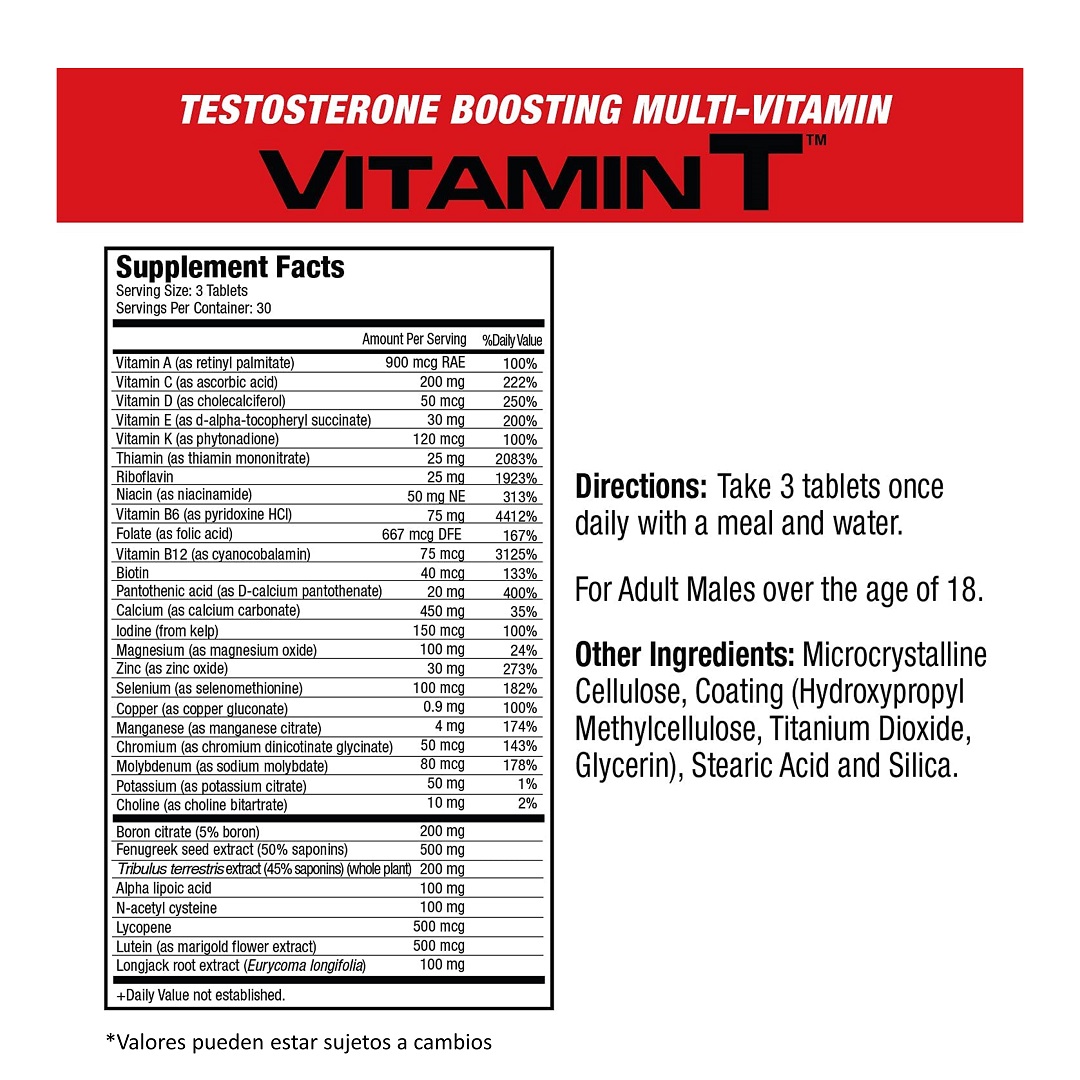 Vitamin T Multivitamin 90 Cap. – Right Nutrition