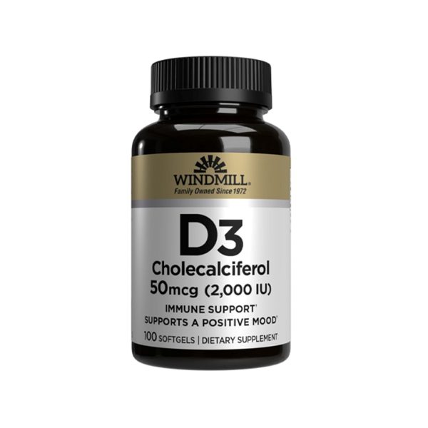Vitamina D3 50 mcg 100 Cap. – Right Nutrition