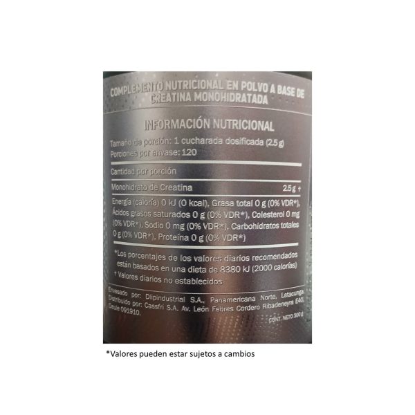 Saxofit Creatina Monohidratada 300 Gr. – Right Nutrition